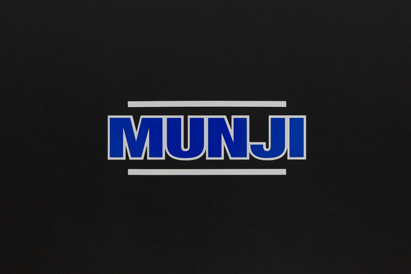 Sticker - Munji Logo (Blue and Silver) – Munji 4x4 Accessories Pty Ltd